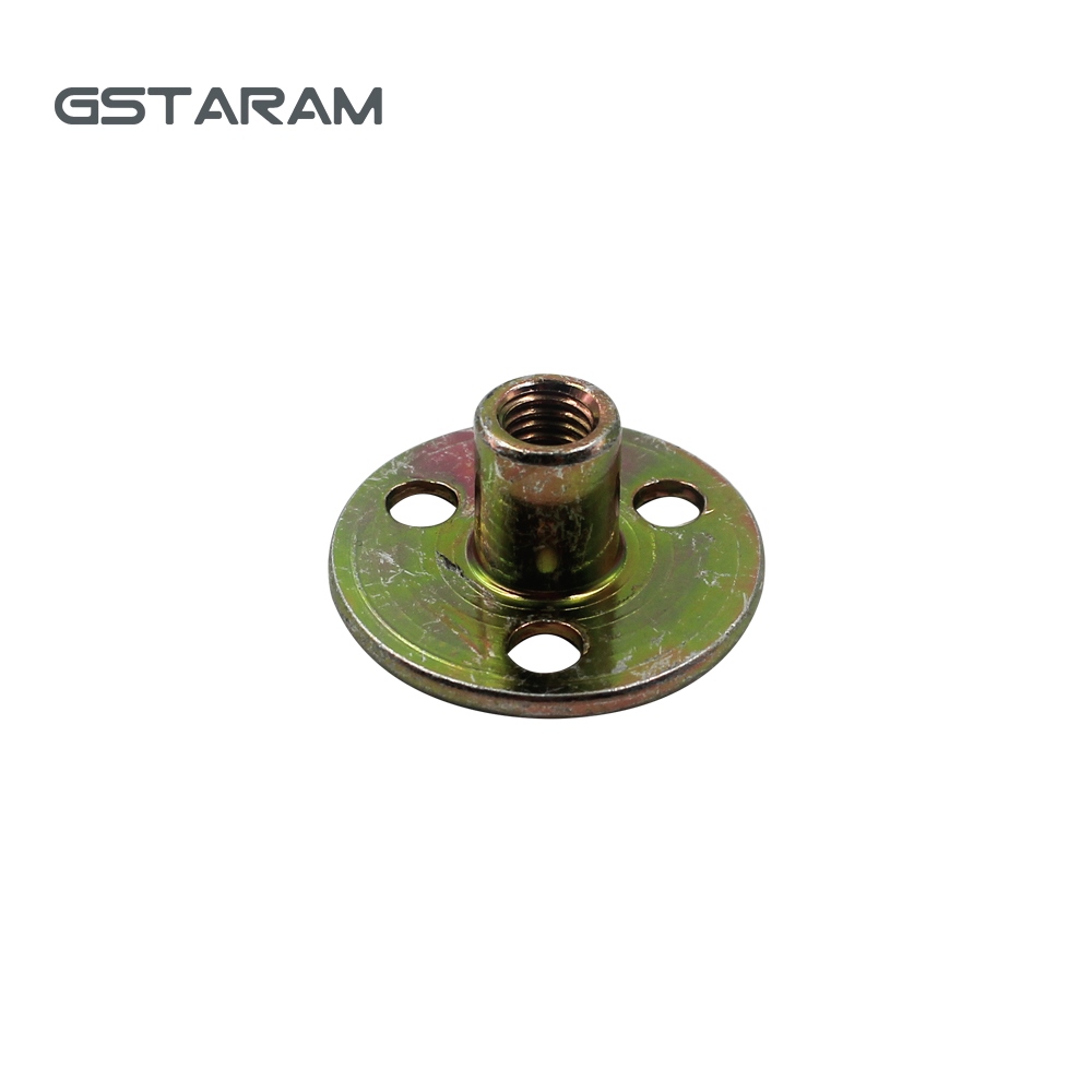 M6 M8 M10 Iron Plate Lock Nut For Wood iron plate nut furniture splint lock nut sofa foot lock ...