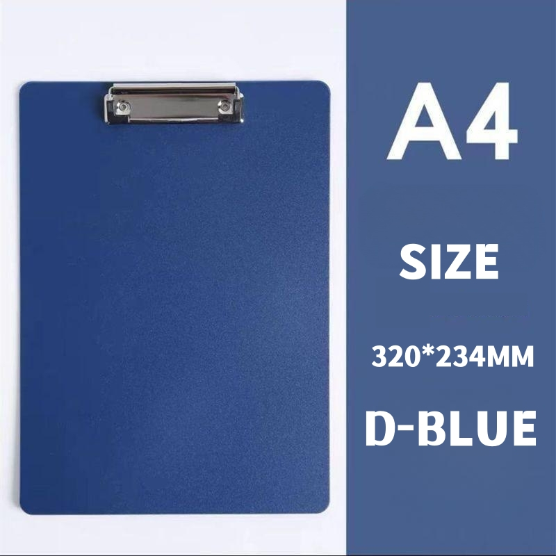 A4 Clip Board Hard Board Long Clipboard File Paper Folder Writing Pad ...