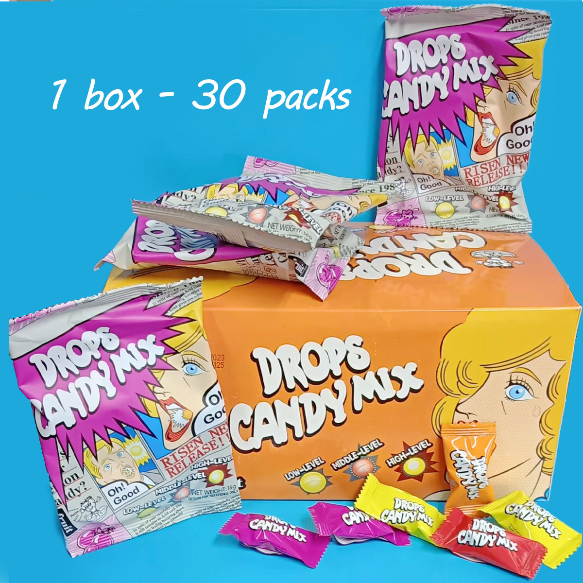 Buenas Sour Drops Candy Mix Hard Sweet Candy Plum Sour Refreshing Candy ...