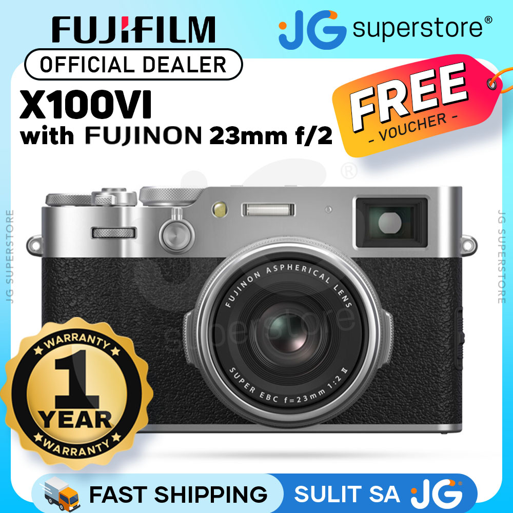 Fujifilm X100V APS-C Mirrorless Digital Camera with Fujinon 23mm F/2 Wide-Angle Prime Lens ...