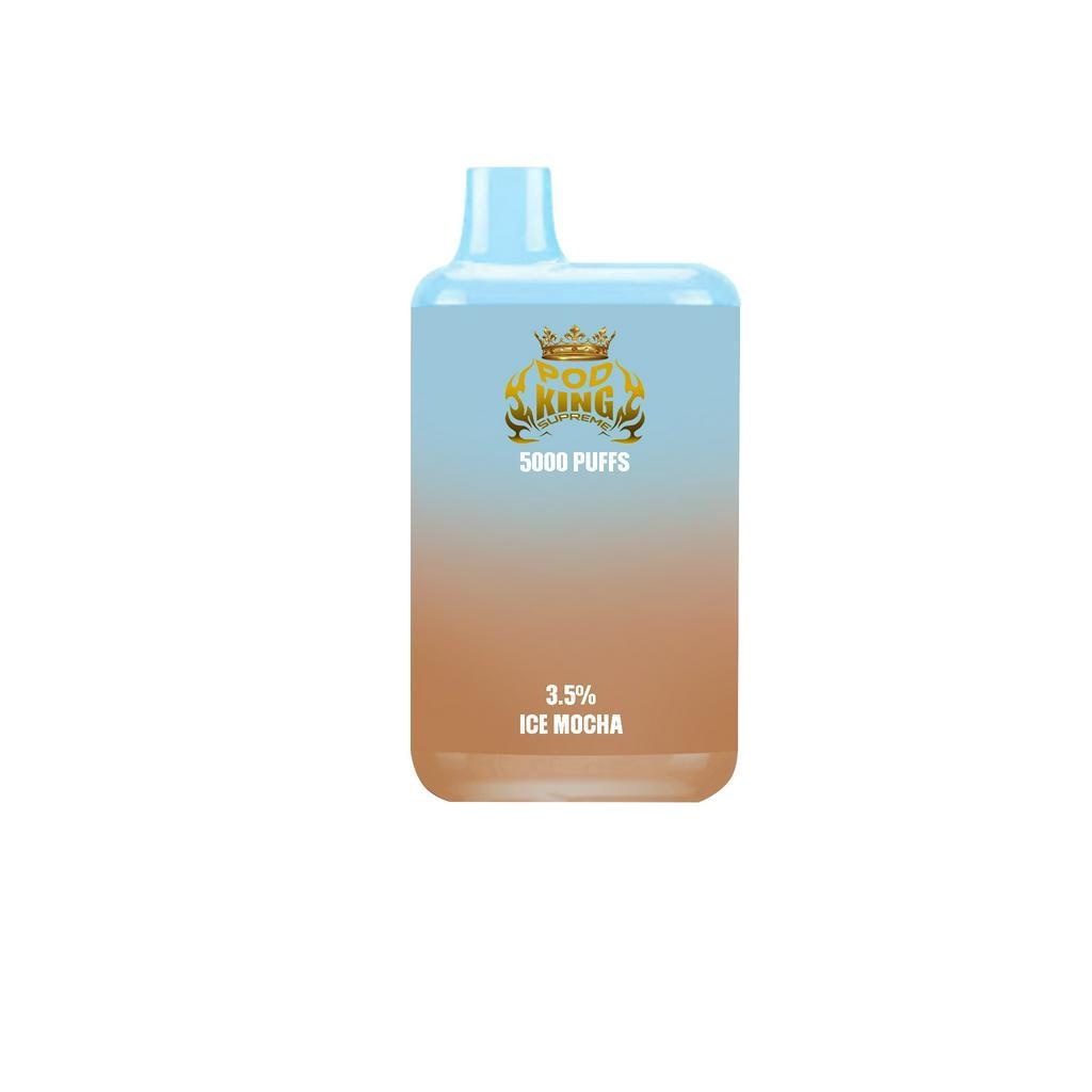 LEGIT PUFF BAR POD KING SUPREME 5000 PUFFS RECHARGEABLE DISPOSABLE ...