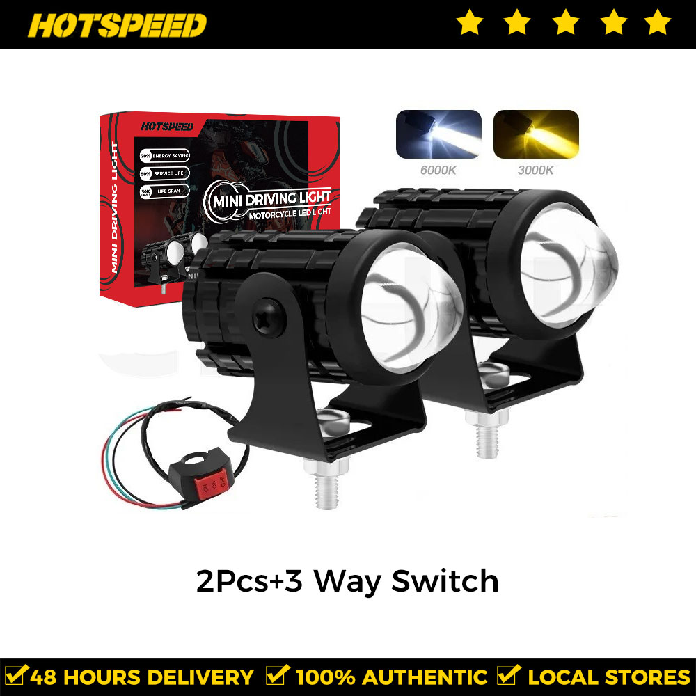 HOTSPEED Mini Driving Lights Full Set For Motorcycle Heavy Duty ...