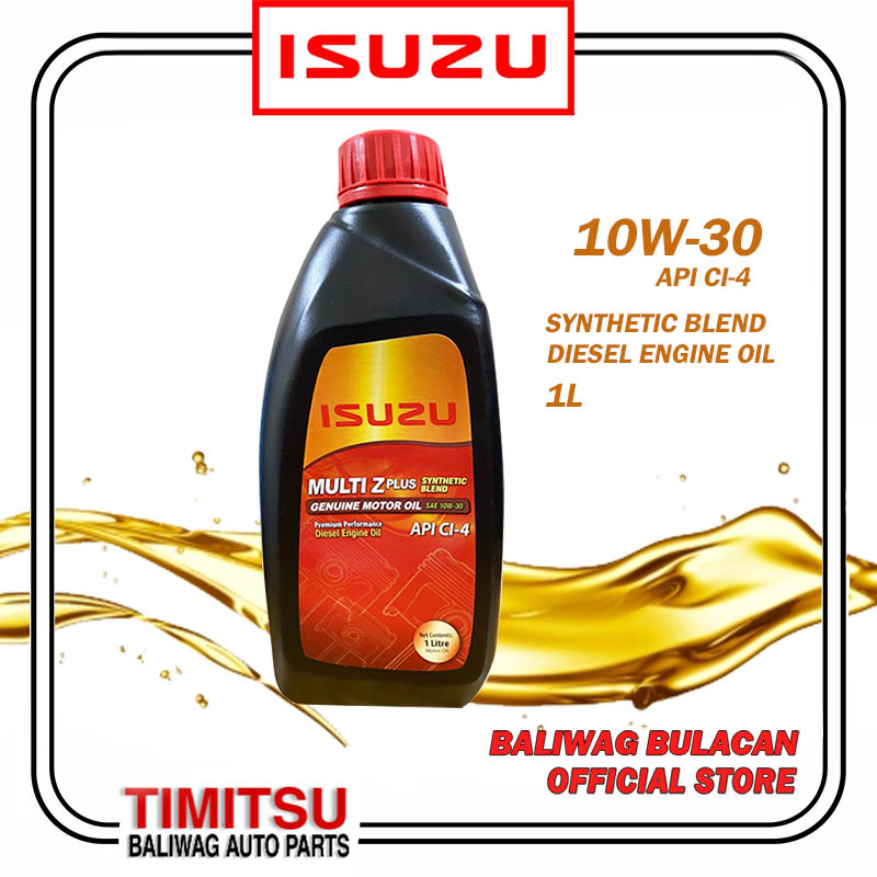 ISUZU Genuine Motor Oil Multi-Z Plus Synthetic Blend SAE 10W-30 1Liter ...