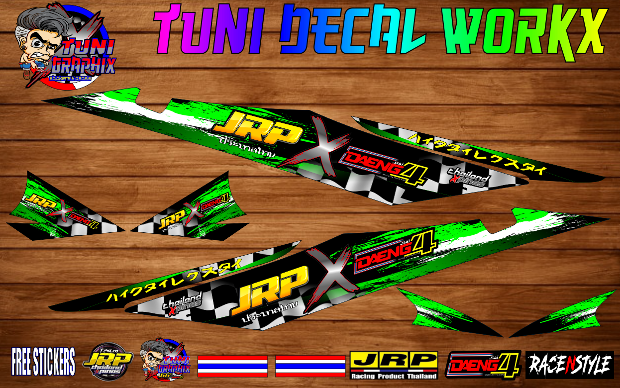 Suzuki Raider 150 1st Gen Decal (JRP X DAENG DESIGN v2) w/ freebies ...