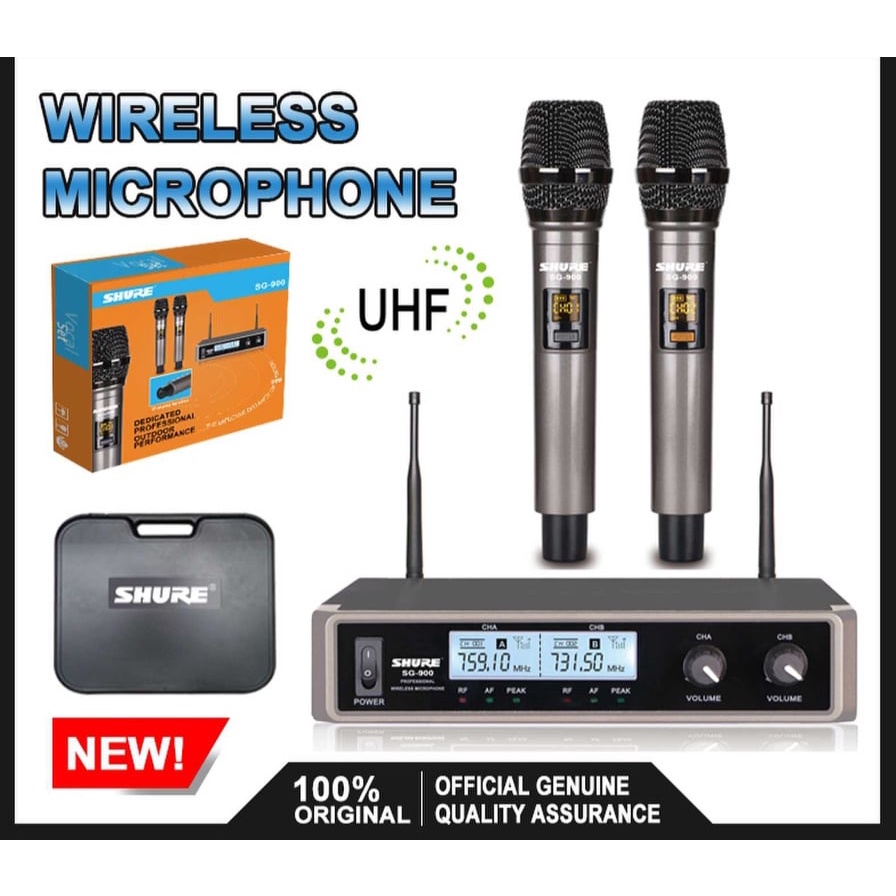 SHURE SG-900 Wireless Microphone Rechargeable | Lazada PH