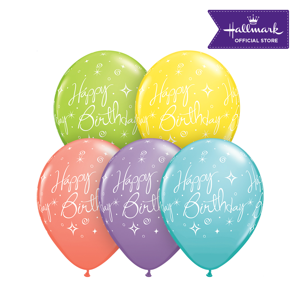 Hallmark x Celebration Balloons Round Latex Balloon Birthday Elegant ...