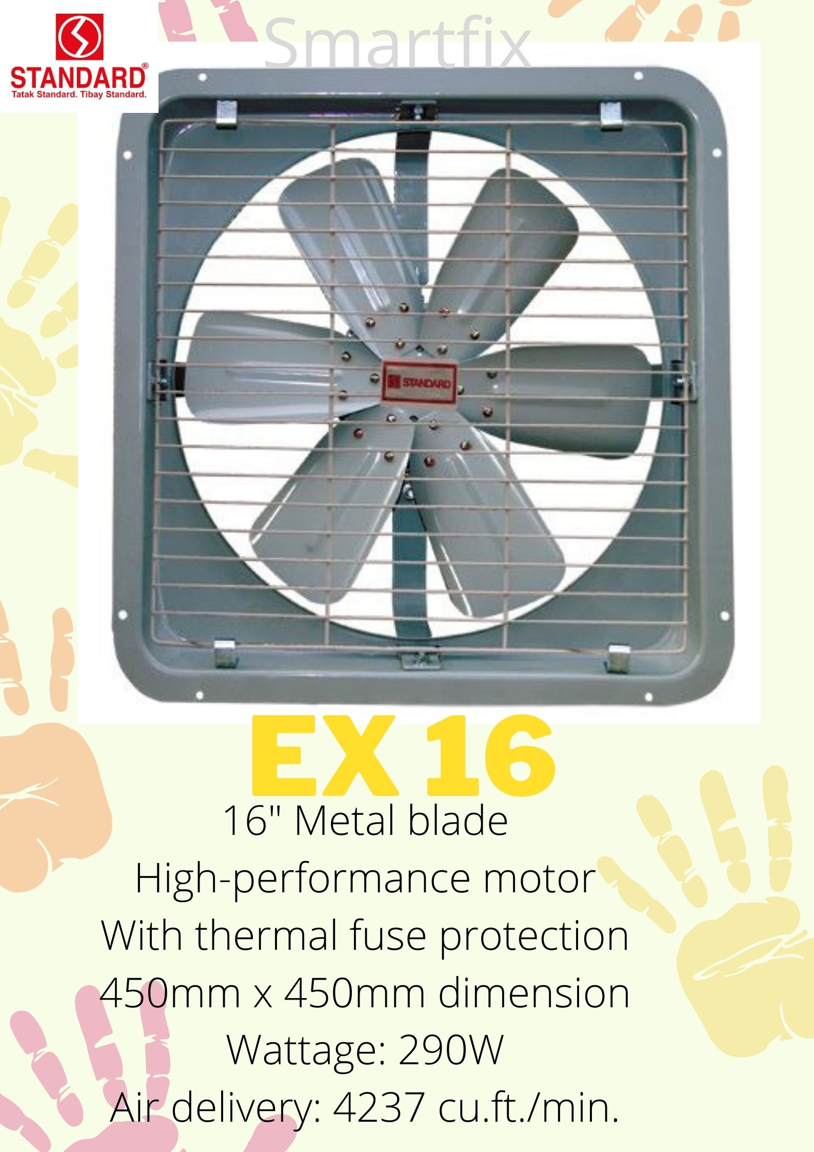 Standard Exhaust Fan 16" Metal Blade EX16 | Lazada PH