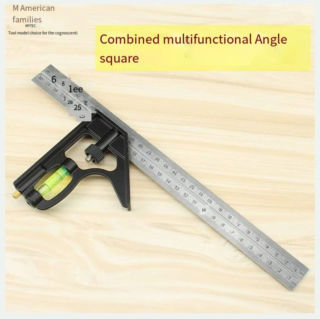 Movable Angle Ruler 300mm (12") Adjustable Engineers Combination Try ...