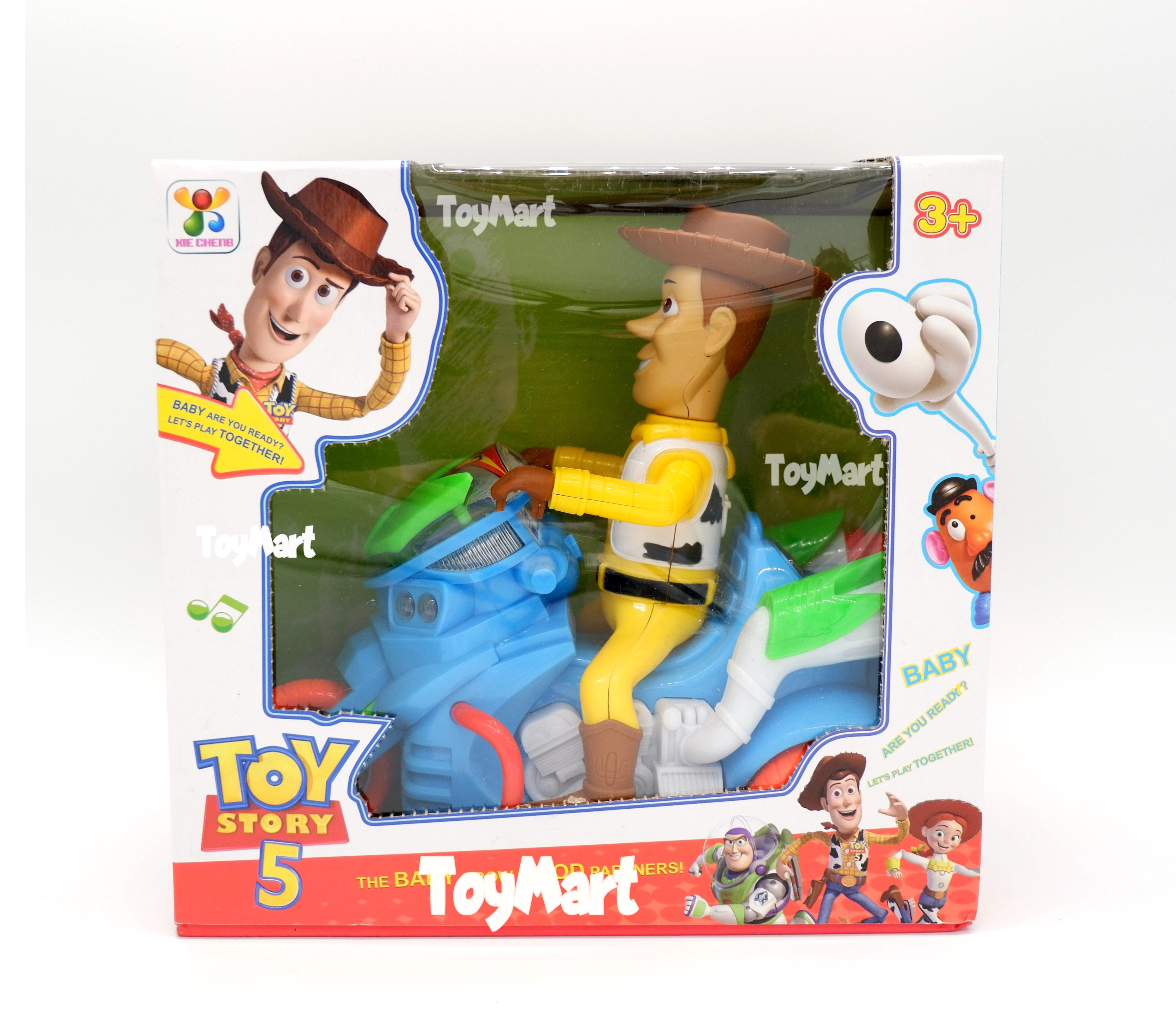 Toy Story Sheriff Woody Motorcycle Electric Toy Music Light Battery ...