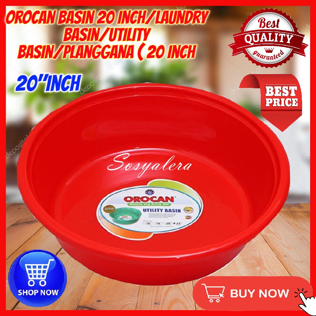 Sosyalera Orocan Basin 20 inch/Laundry Basin/Utility Basin/Planggana ...