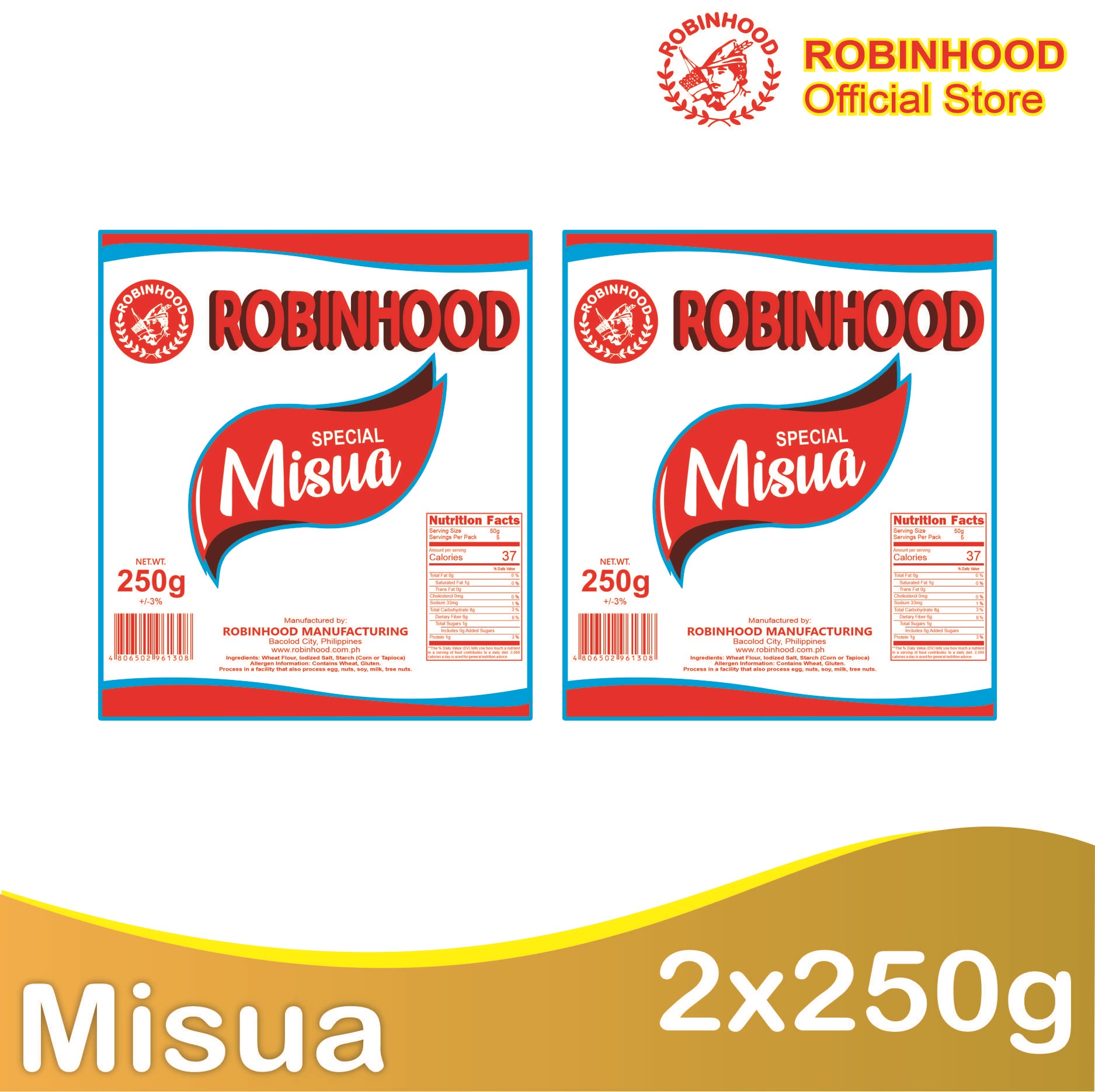 Robinhood Misua 250g x 2 packs | Lazada PH