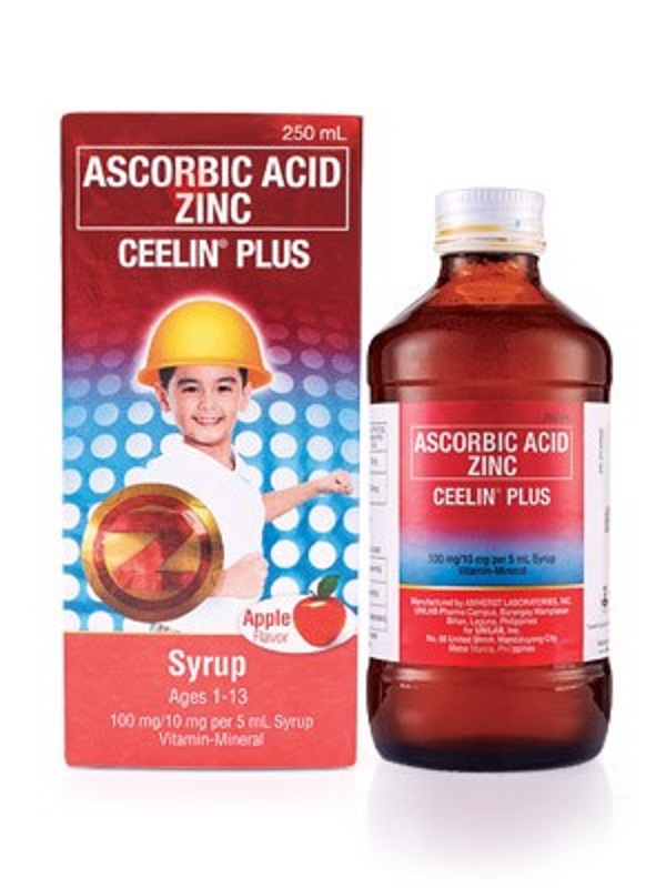 Unilab Ceelin Plus Syrup 250ml Ascorbic Acid Sodium Ascorbate Zinc ...