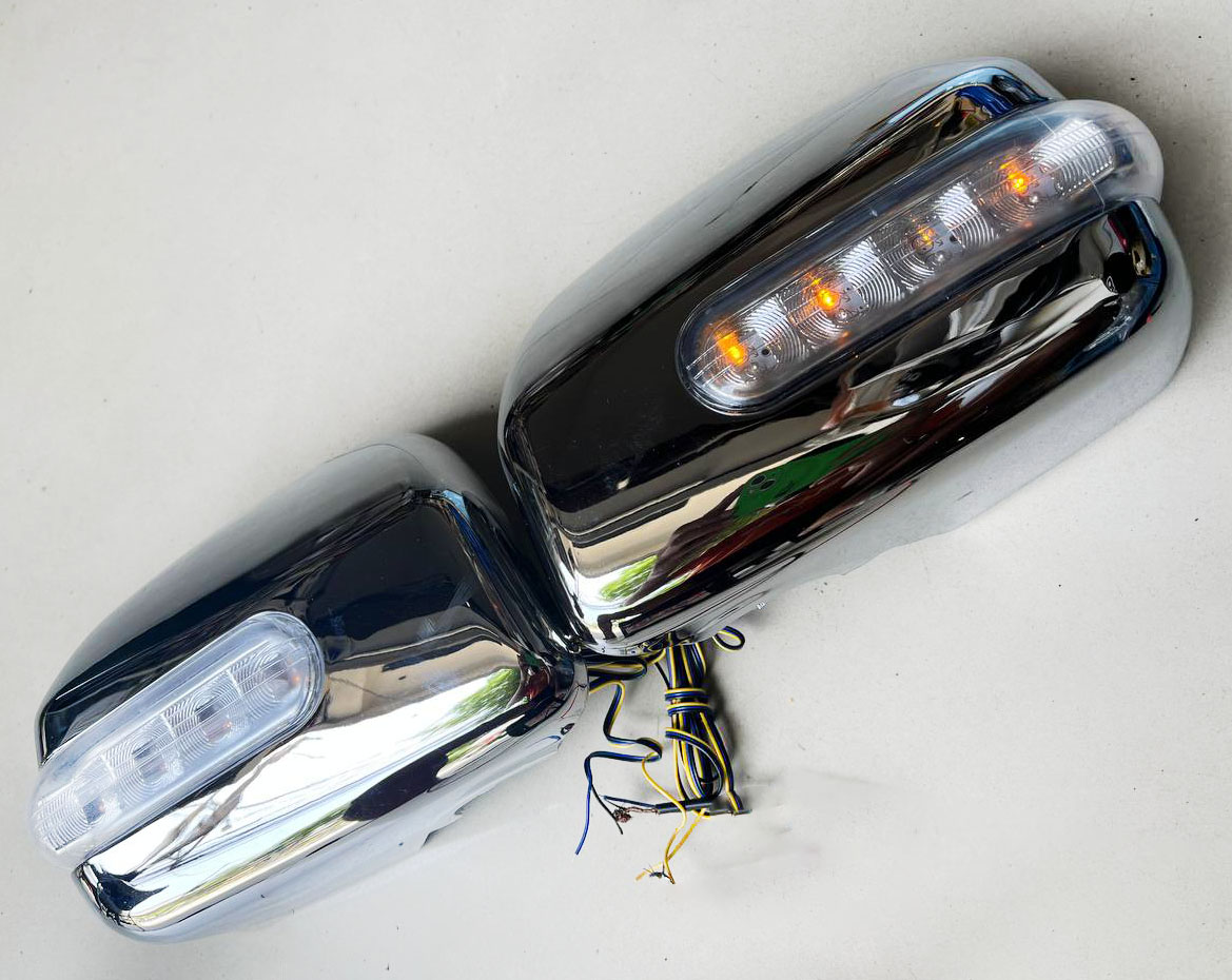 Toyota Wigo 2012 to 2016 Chrome Side Mirror cover With LED Lights ...