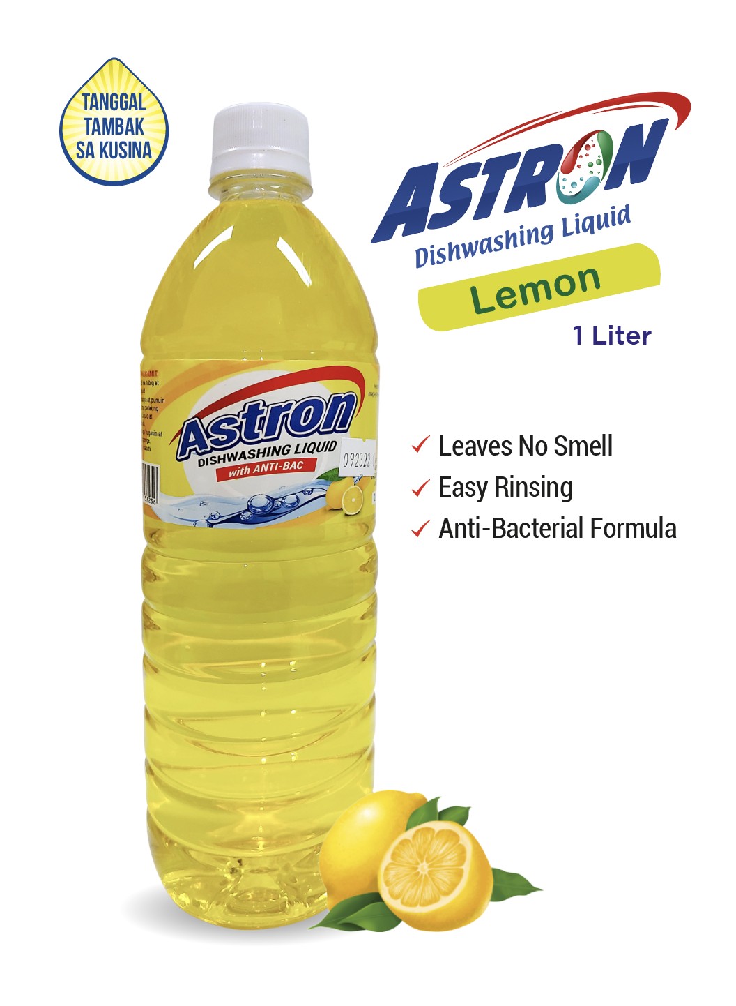 Astron Dishwashing Liquid Lemon 1 Liter | Lazada PH