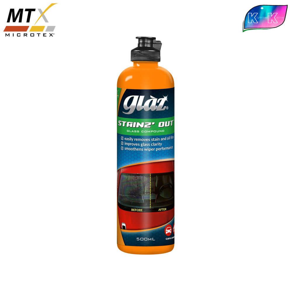 Microtex Glaz Stainz' Out 500ml (Glass & Headlamp)(Heavy Duty Stain ...