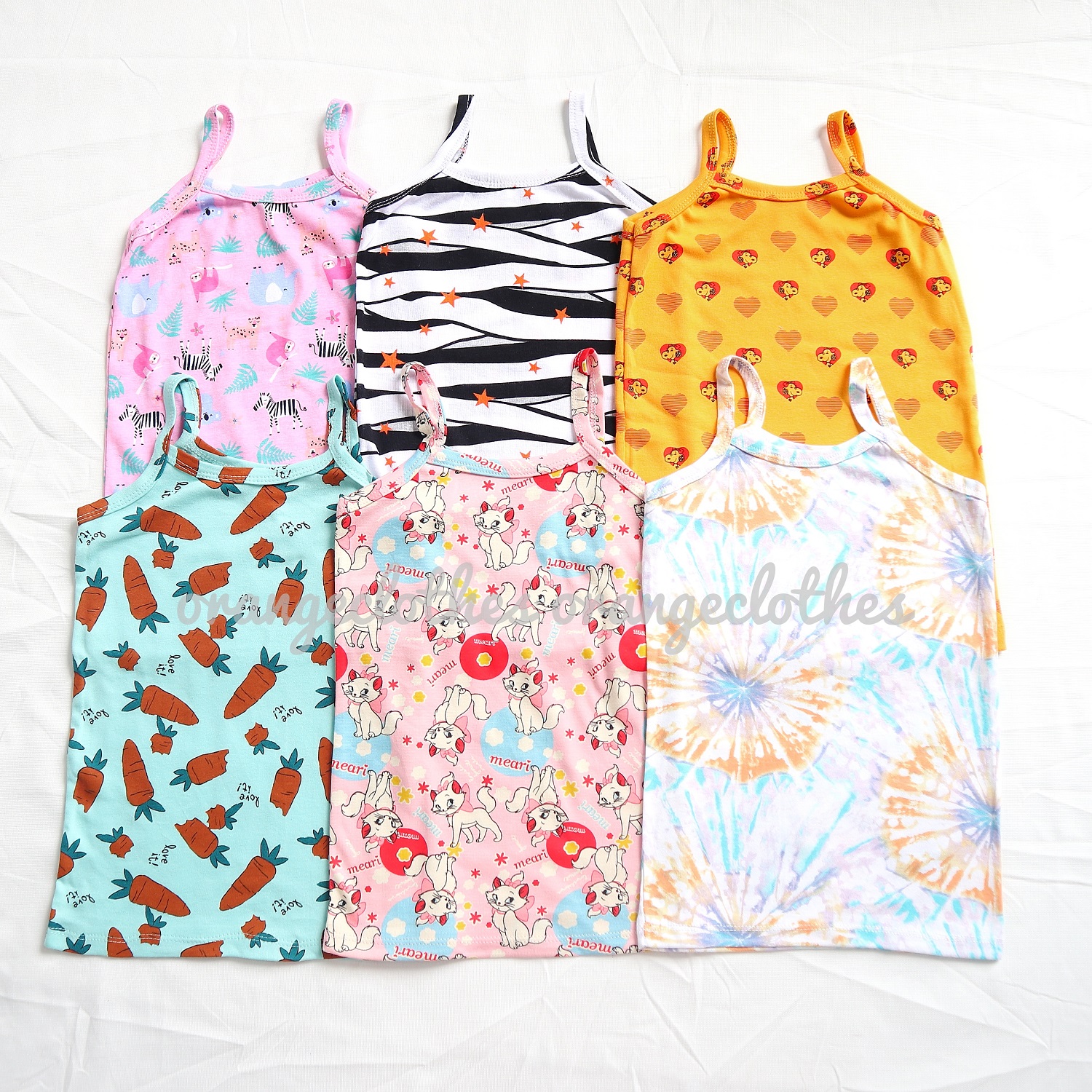 Printed Spaghetti Sando For Kids 1 to 6 Years Old Cotton Random Design ...