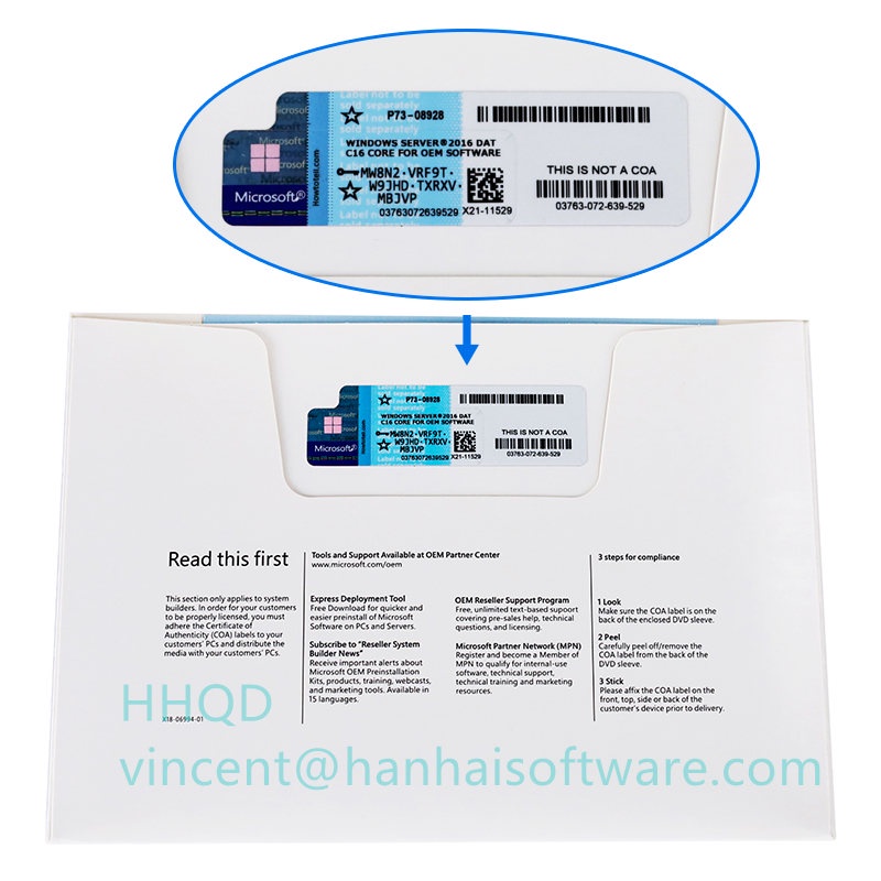 Microsoft Windows server 2022 2019 2016 2012 R2 Standard Edition Data ...