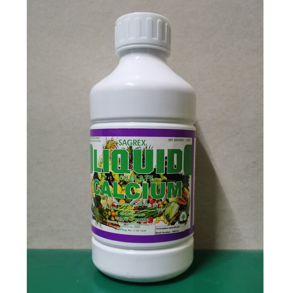 GROW MORE SAGREX LIQUID CHELATE CALCIUM 1 LITER | Lazada PH