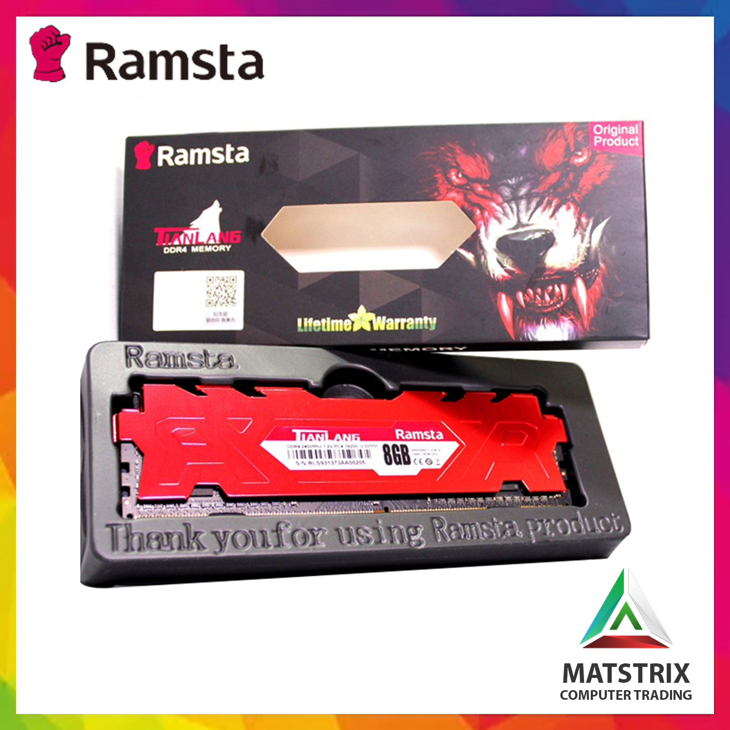 Ramsta 8GB DDR4 2666MHZ Desktop ram | Lazada PH