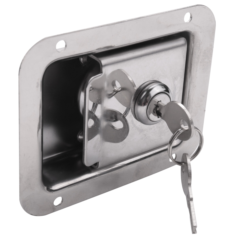 Paddle Slam Latch with Lock & Key Travel Trailer Lock Stainless Steel ...
