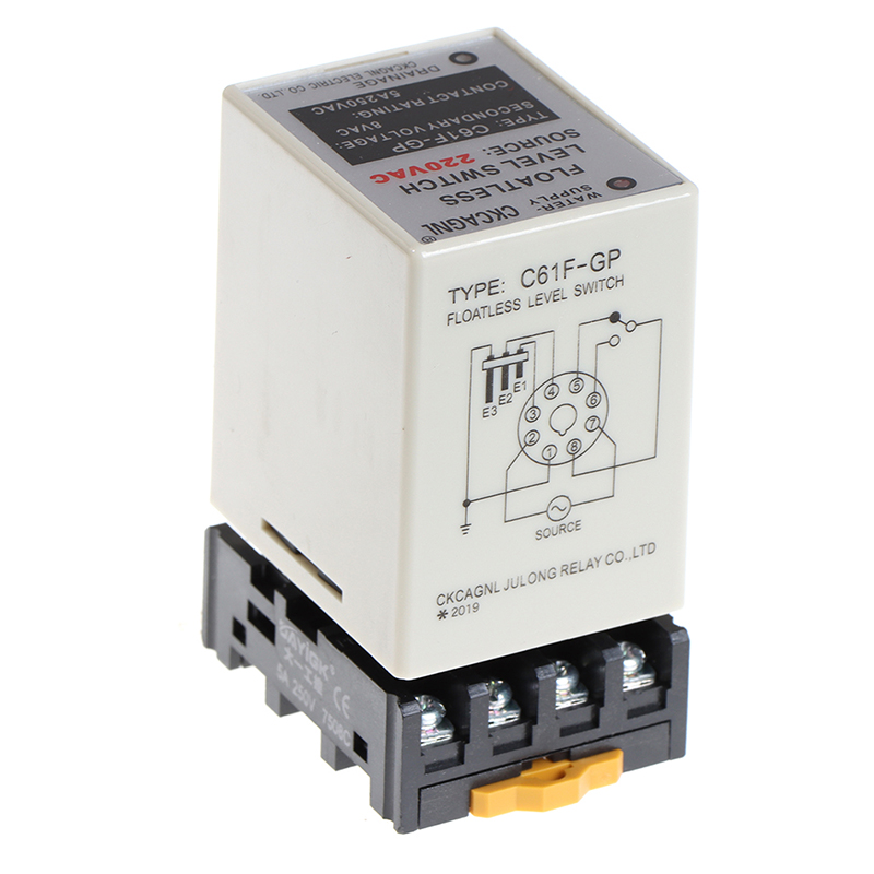C61F-GP AC220V Level Relay Floatless Level Switch Level Controller with ...