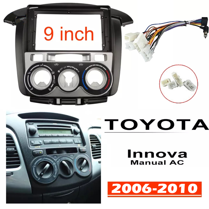 Car Stereo 2din Panel Facia for TOYOTA Innova 2006-2020 9 inch Android ...