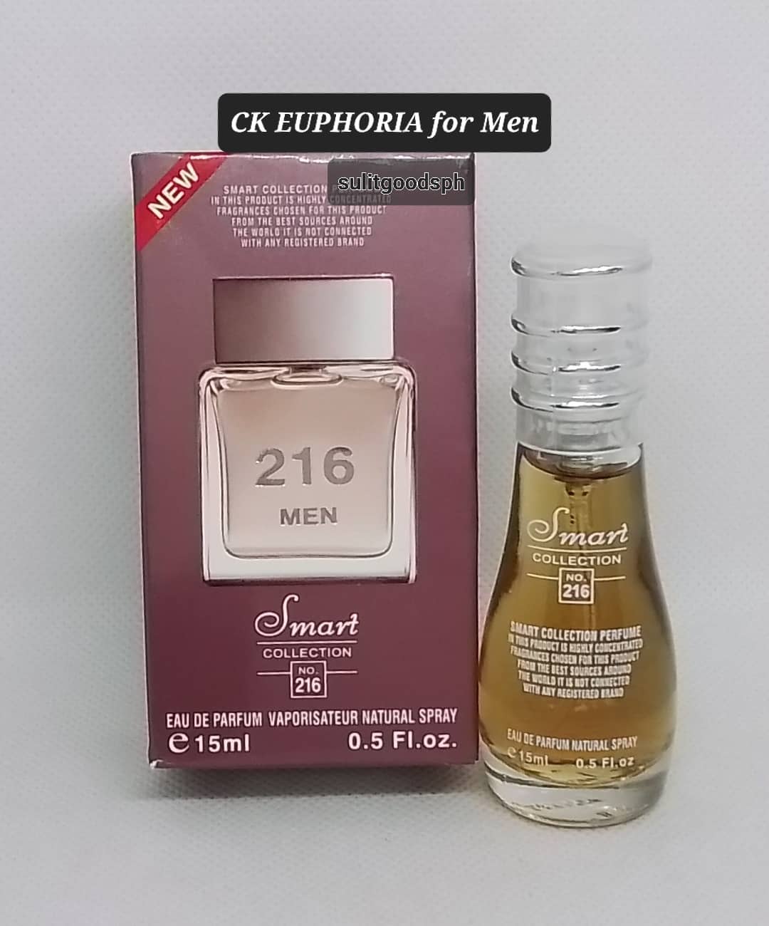 SMART COLLECTION PERFUME NO. 216 FOR MEN 15 ML EDP | Lazada PH