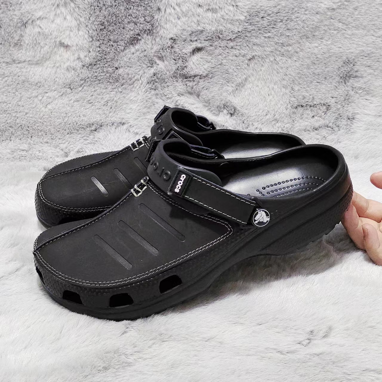 crocs 2nd generation men's half slippers, all rubber is more ...