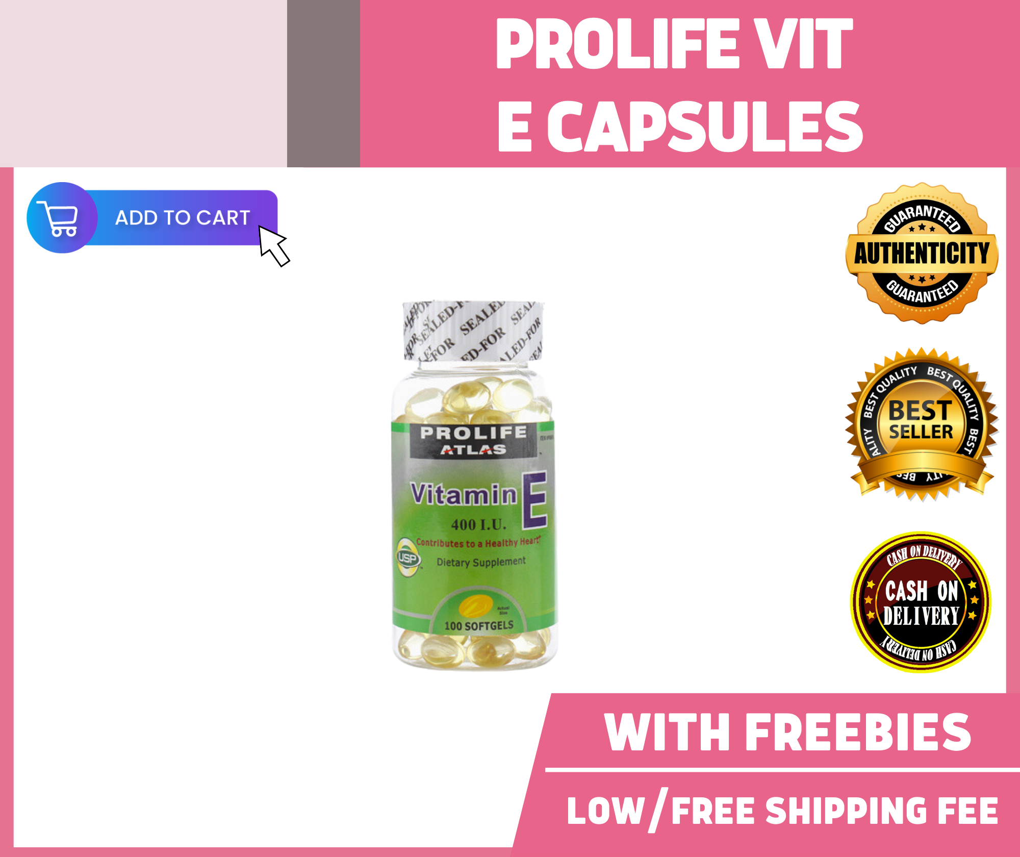 PROLIFE VITAMIN E CAPSULES | Lazada PH
