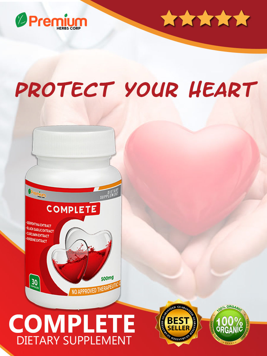 Complete Supplements (30 Capsules) with Serpetina, Black Garlic, Curcumin, and Piperine | Lazada PH