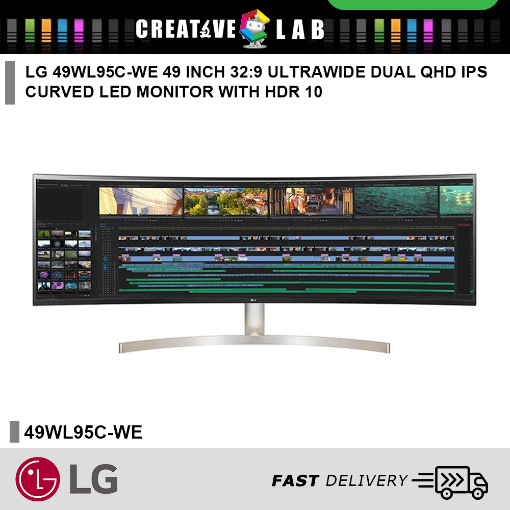 LG IPS ULTRAWIDE MONITOR 49WL95C-WE 49" 32:9 UltraWide Dual QHD IPS ...