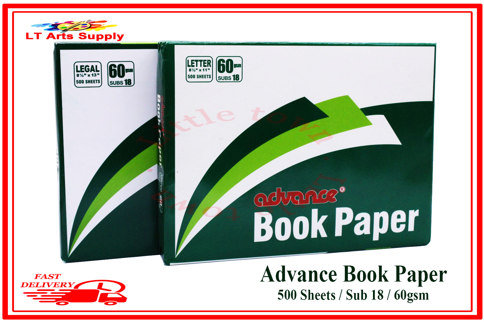 1 ream Advance book paper 500 Sheets / Sub 18 / 60gsm | Lazada PH
