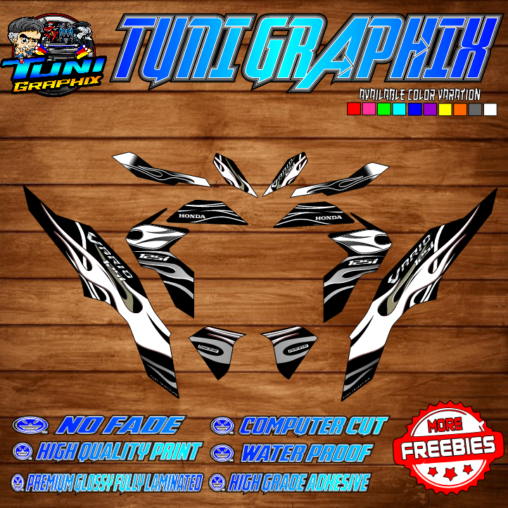 Honda Click 125i V3 / V4 Vario Fire Special Decals W/ freebies | Lazada PH