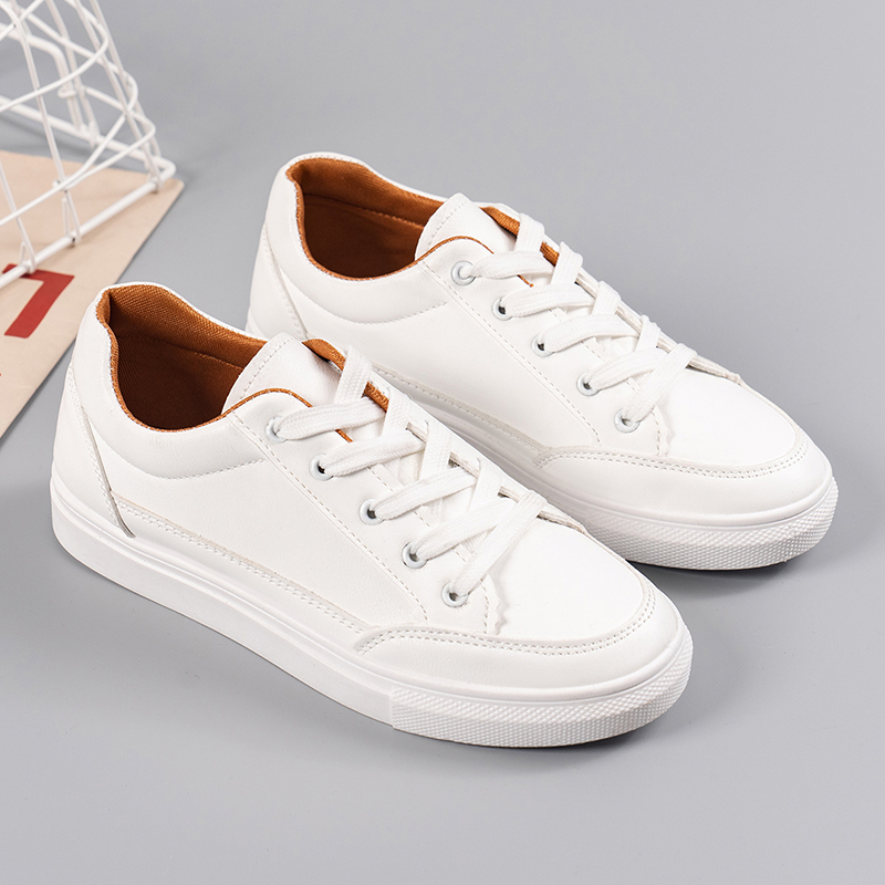 korean new simple white shoes for women casual sneakers for school with ...