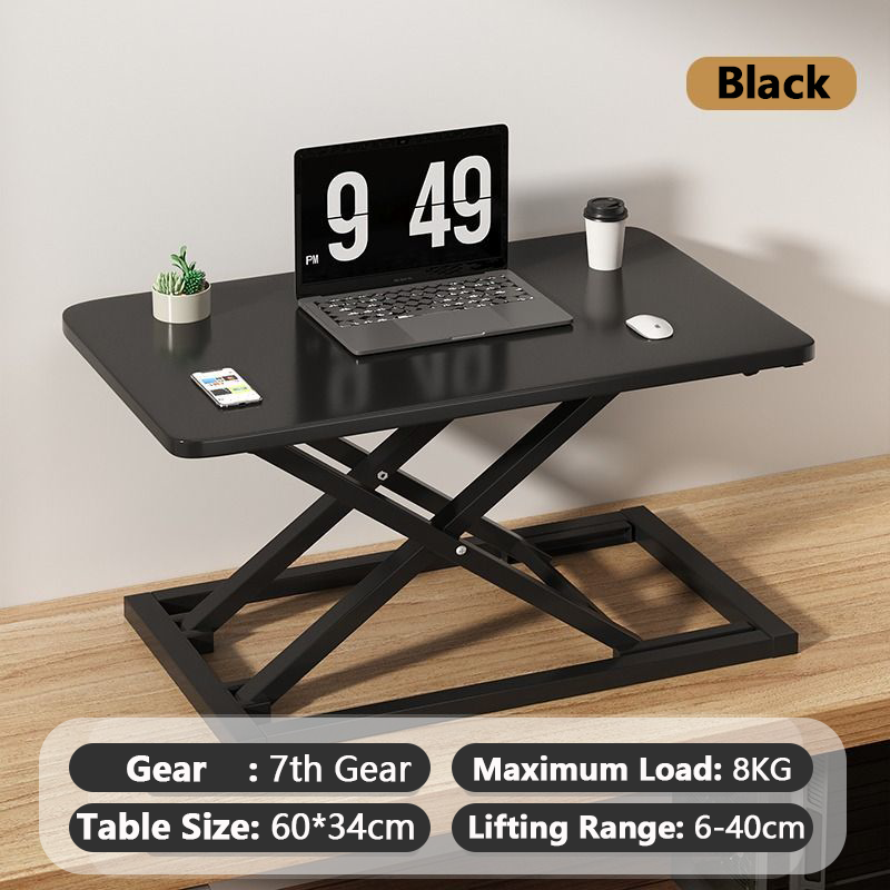 32 Inch Adjustable Sitting Standing Convertible Desk Workstation Riser ...