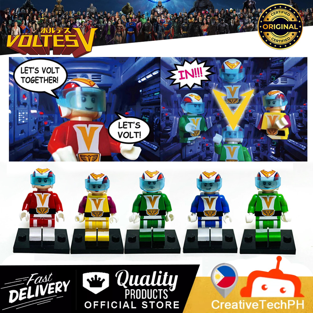 Voltes V Pilots Brick with Box and Weapons | Lazada PH