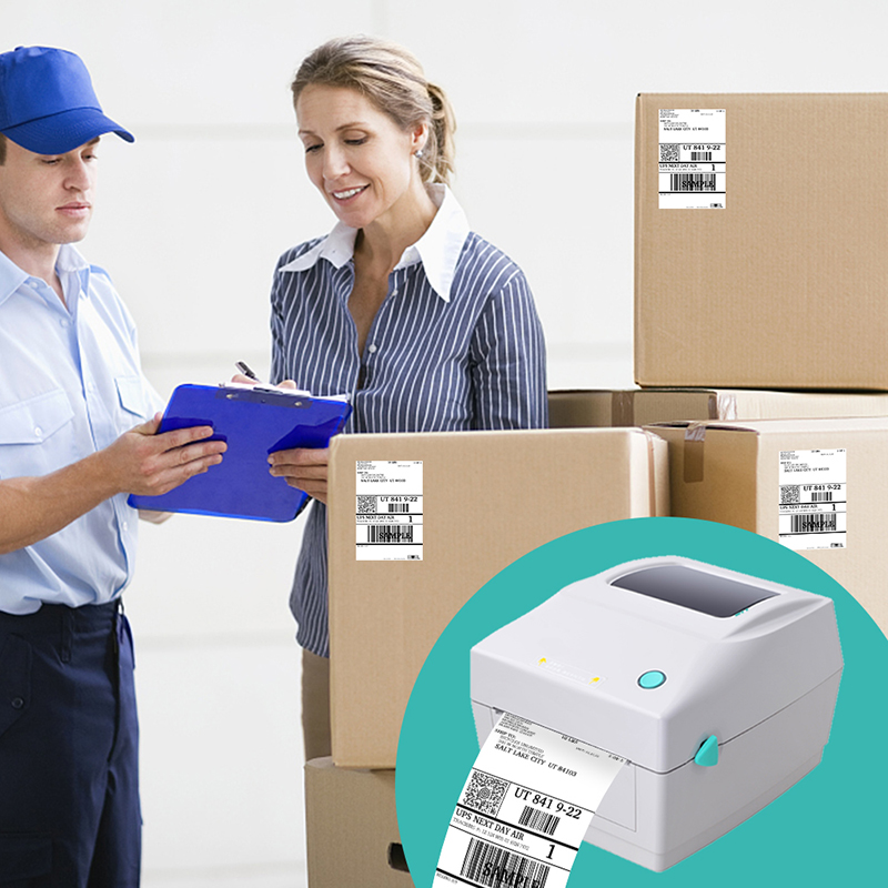 COD High Quality Waybill Printer with bluetooth waybill sticker printer ...