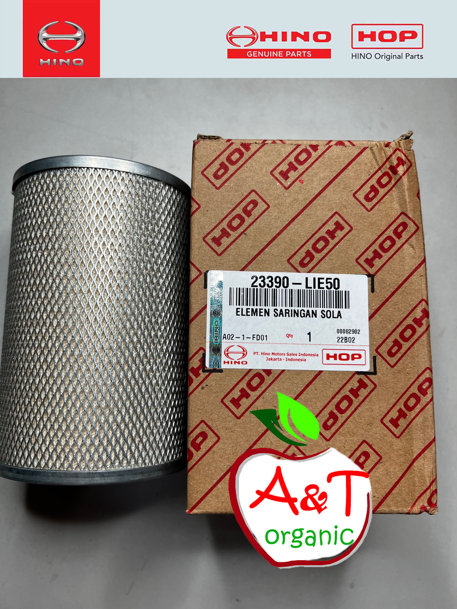 23390-LIE50 Genuine Fuel Filter Secondary for HINO Dutro 300 Euro 3 ...