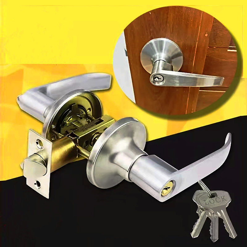 Door lock Lever Type Door Knob Entrance Lock Set Door Lock Main Door ...