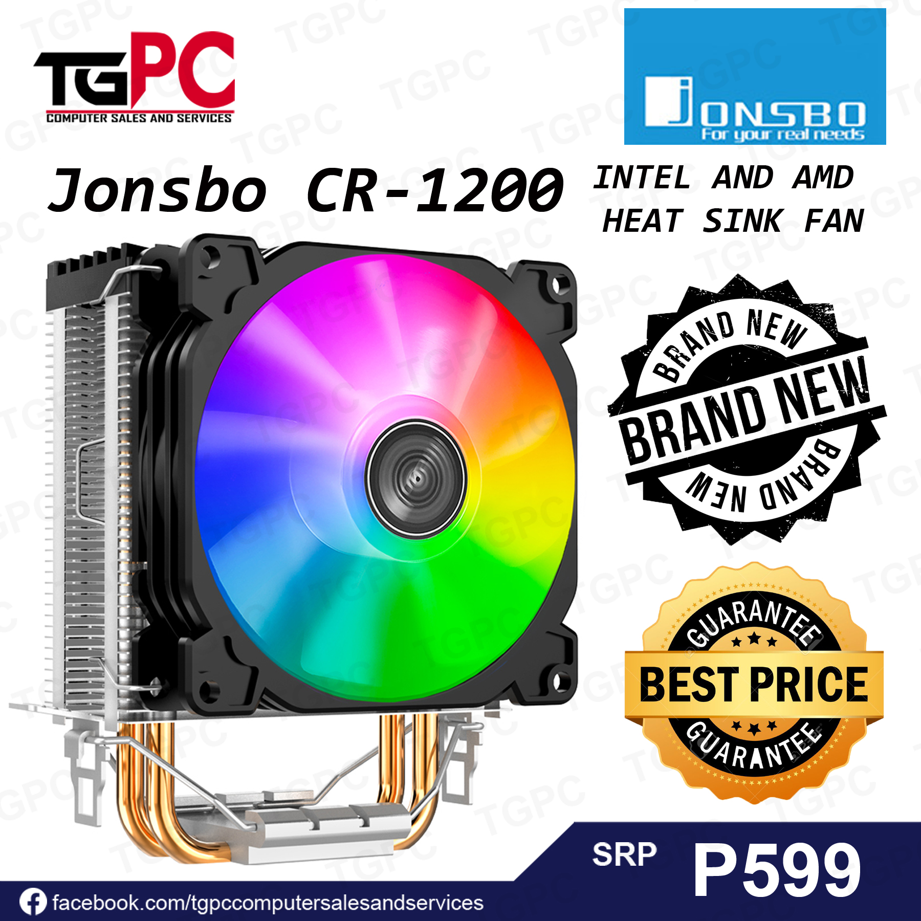 JONSBO CR-1200 streaming color CPU cooler For AMD and Intel | Lazada PH