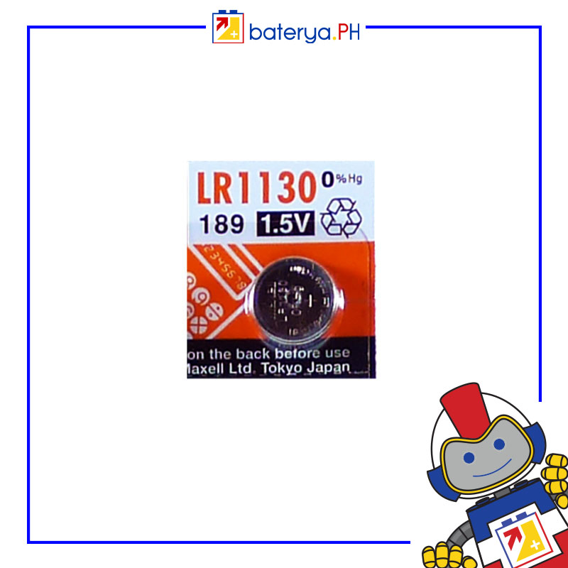 Watch battery LR1130 1.5V (1 Piece) Alkaline Button Cell AG10, G10 ...