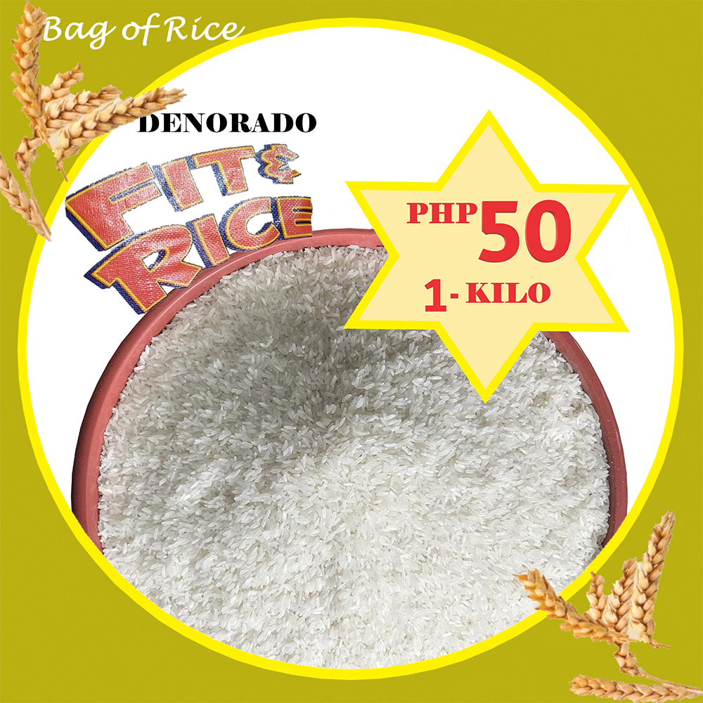 Bag Of Rice - Denorado FIT Long Grain Pure White Rice / Bigas - 1 KILO ...