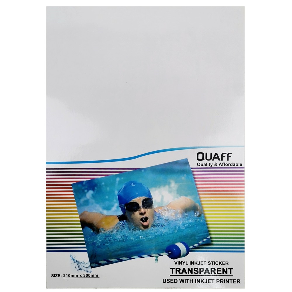 QUAFF Vinyl Inkjet Sticker / Printable Vinyl A4 Size ( Glossy / Matte ...