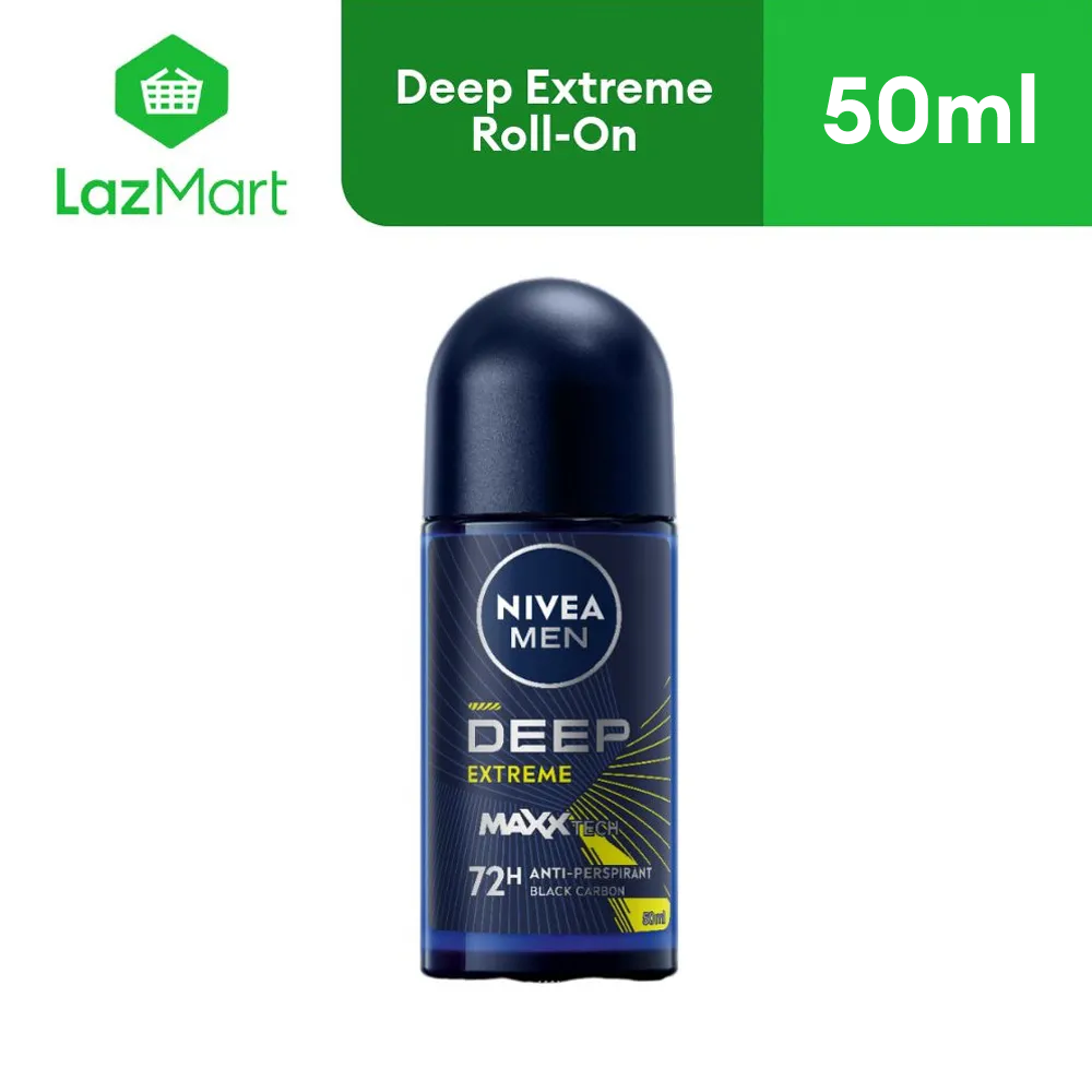 NIVEA Men Deep Extreme Deo Roll-On 50ml | Lazada PH