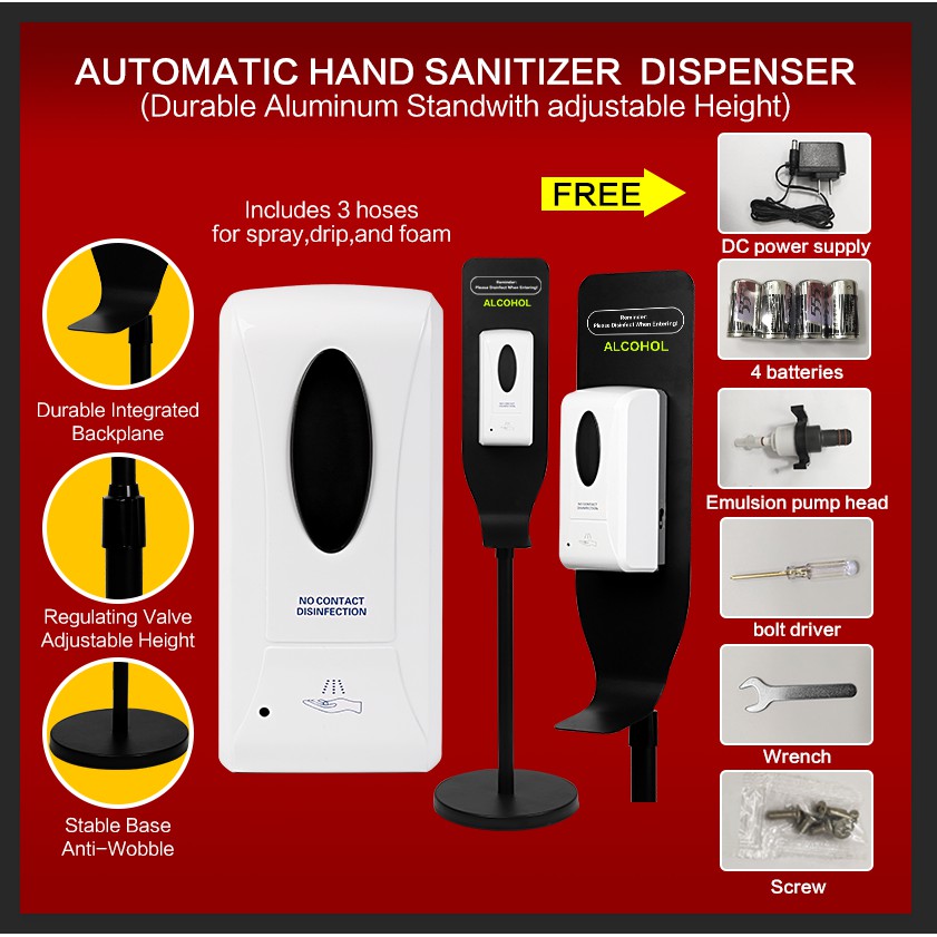 Stand Type - Automatic Alcohol Dispenser RS-54A | Lazada PH