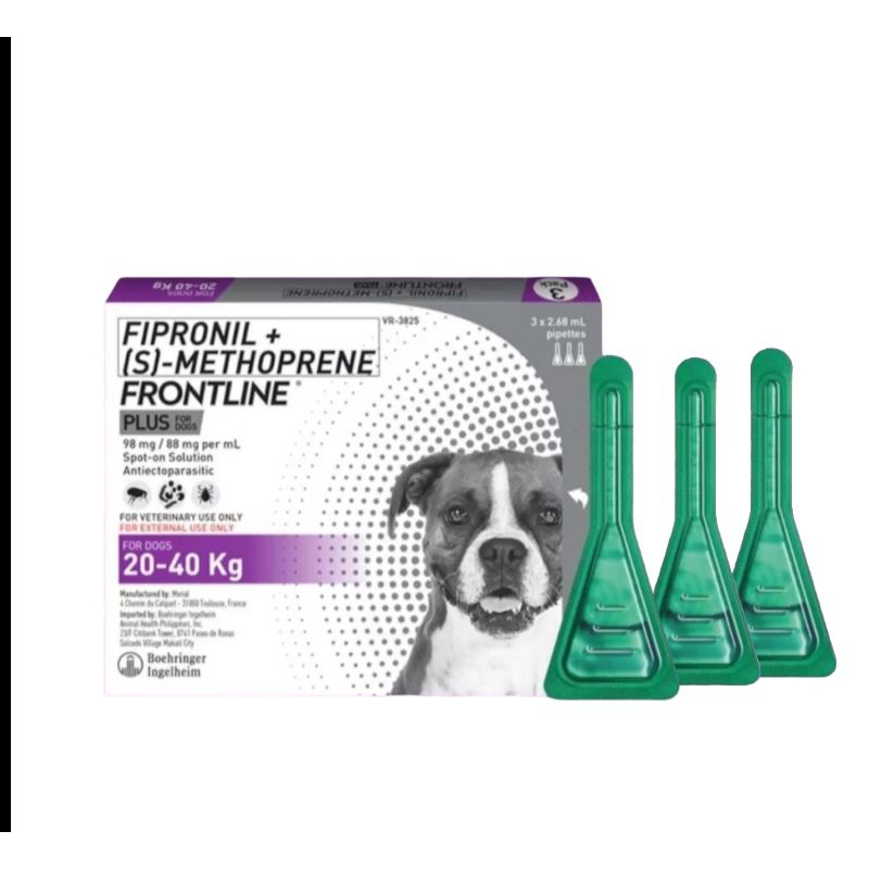 Frontline Plus for Dog 1 Box ( 3 pipette) | Lazada PH