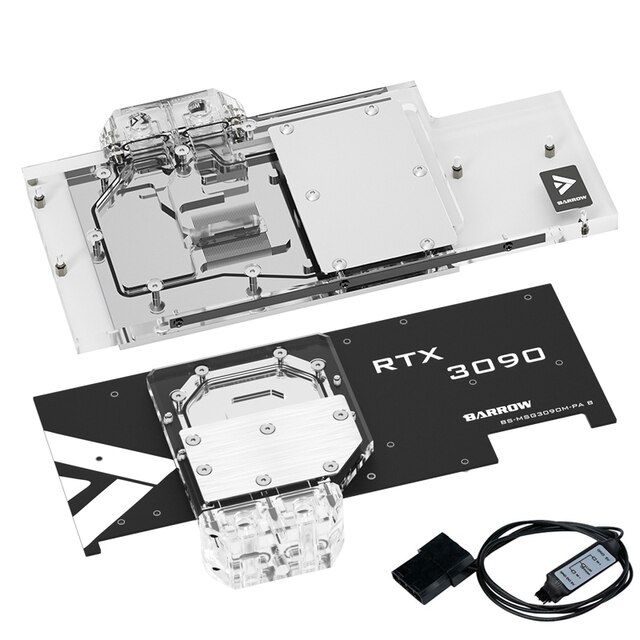 GPU Water Block For MSI 3090 3080 RTX GAMING X,TRIO 10G Cooler,5V Light ...