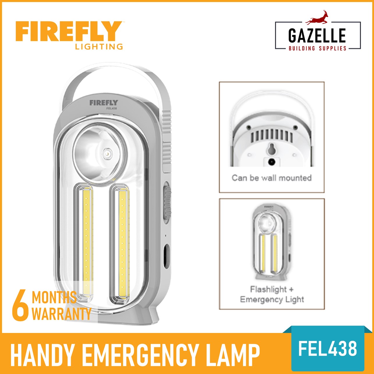 Firefly Handy Emergency Lamp - FEL438 FEL 438 | Lazada PH
