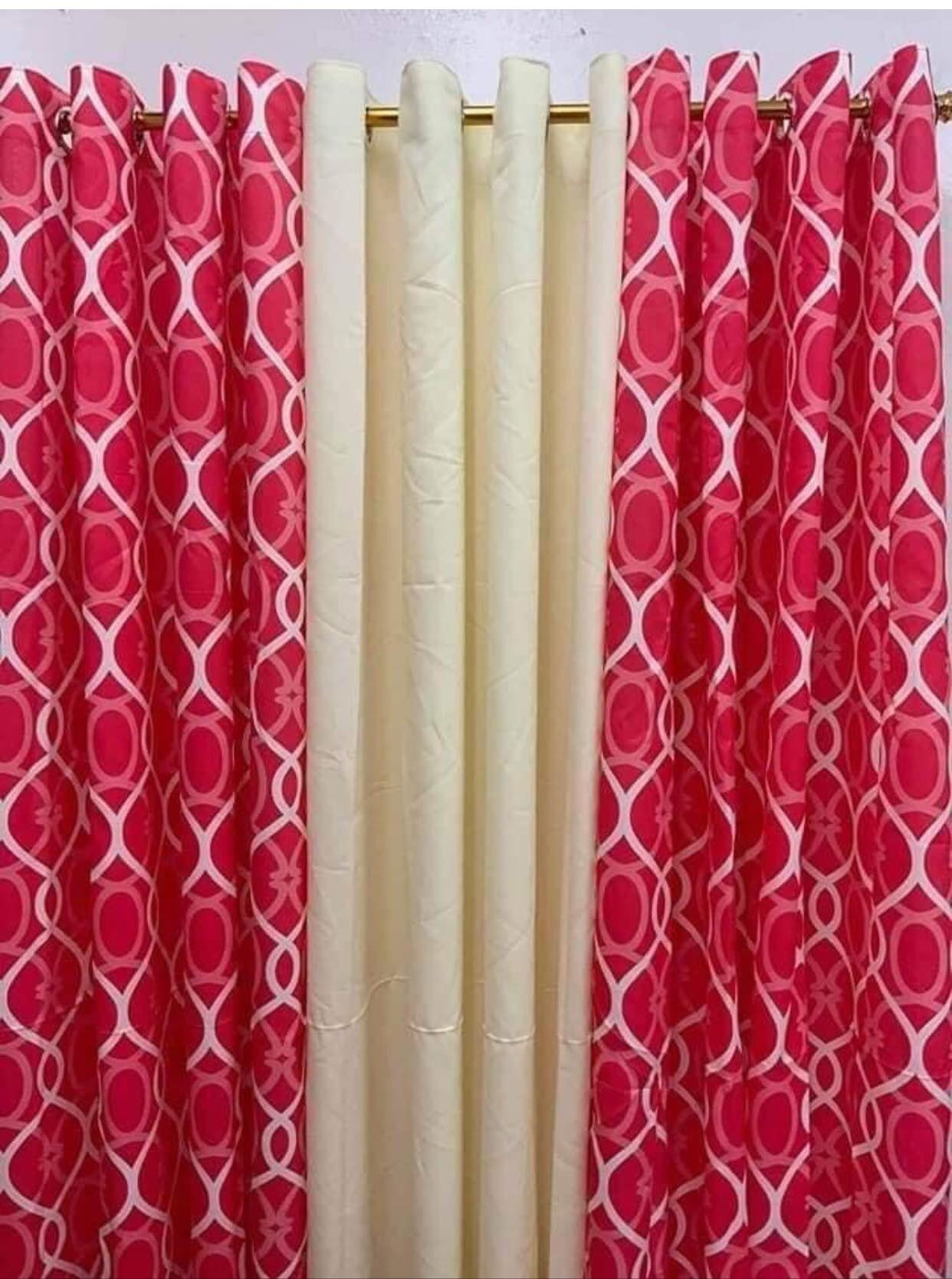 MODERN CURTAINS 3 IN 1 SET ( 6 - 7 feet ) | Lazada PH