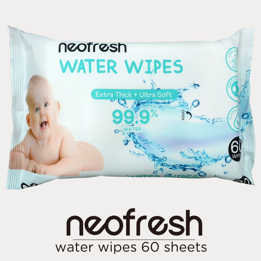 NeoFresh Water Baby Wipes Unscented 60's - Wetwipes baby wet wipes ...